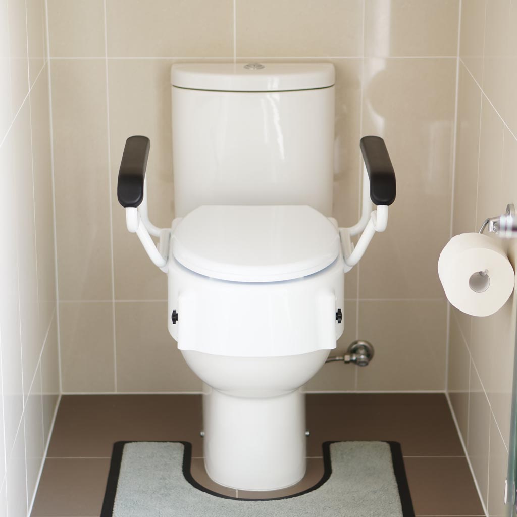 Toilet Seat Raiser with Handles | Adjustable Raised Toilet Seat – The ...