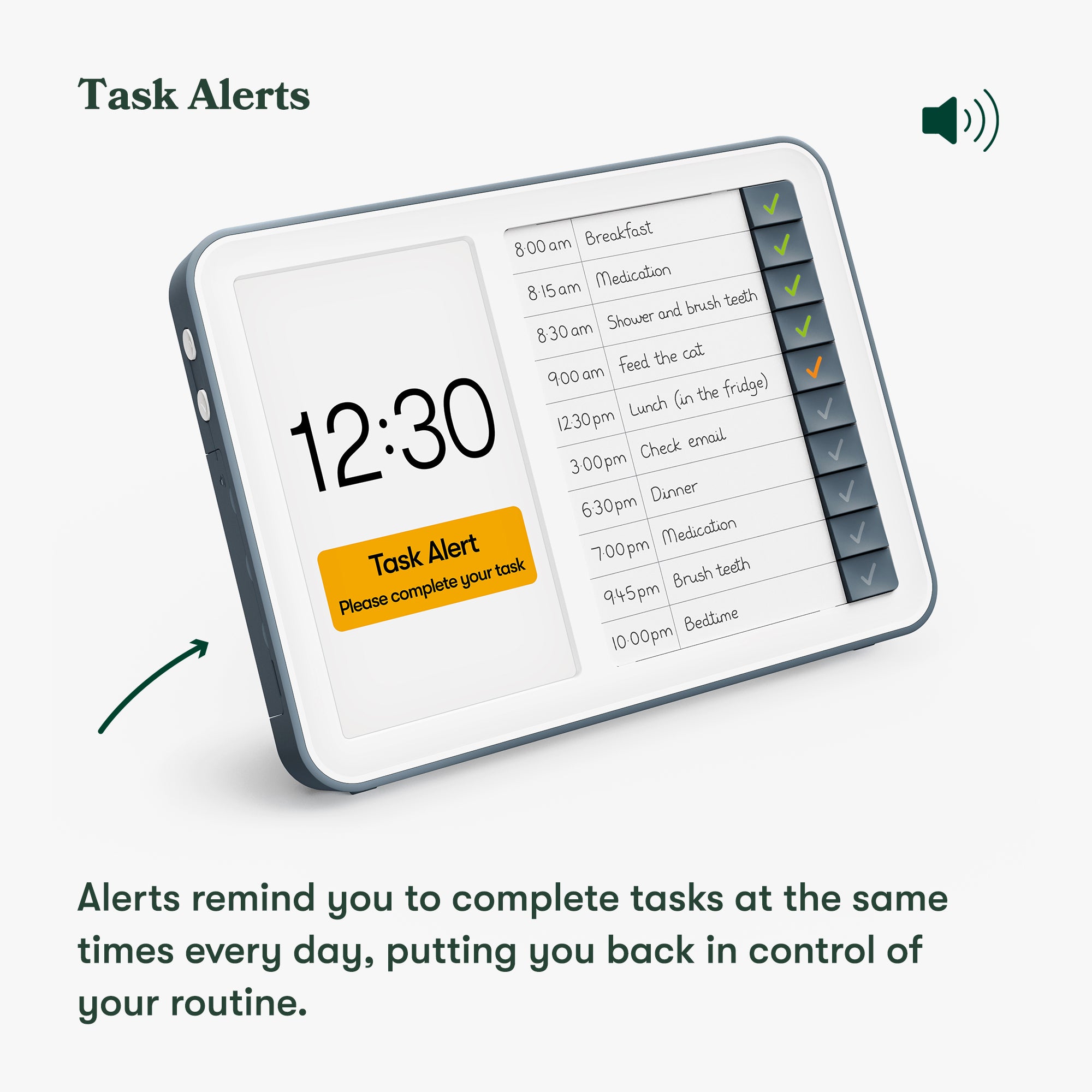 Dementia daily task reminder clock | Dementia Clocks | Reminder Clocks ...