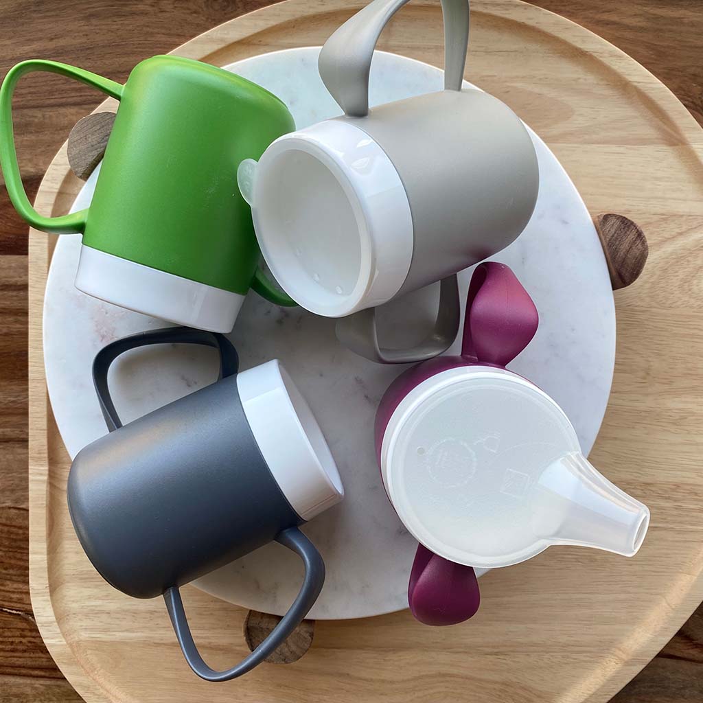 Two-handled mug | Two-handled coffee mug | drink without tipping head ...