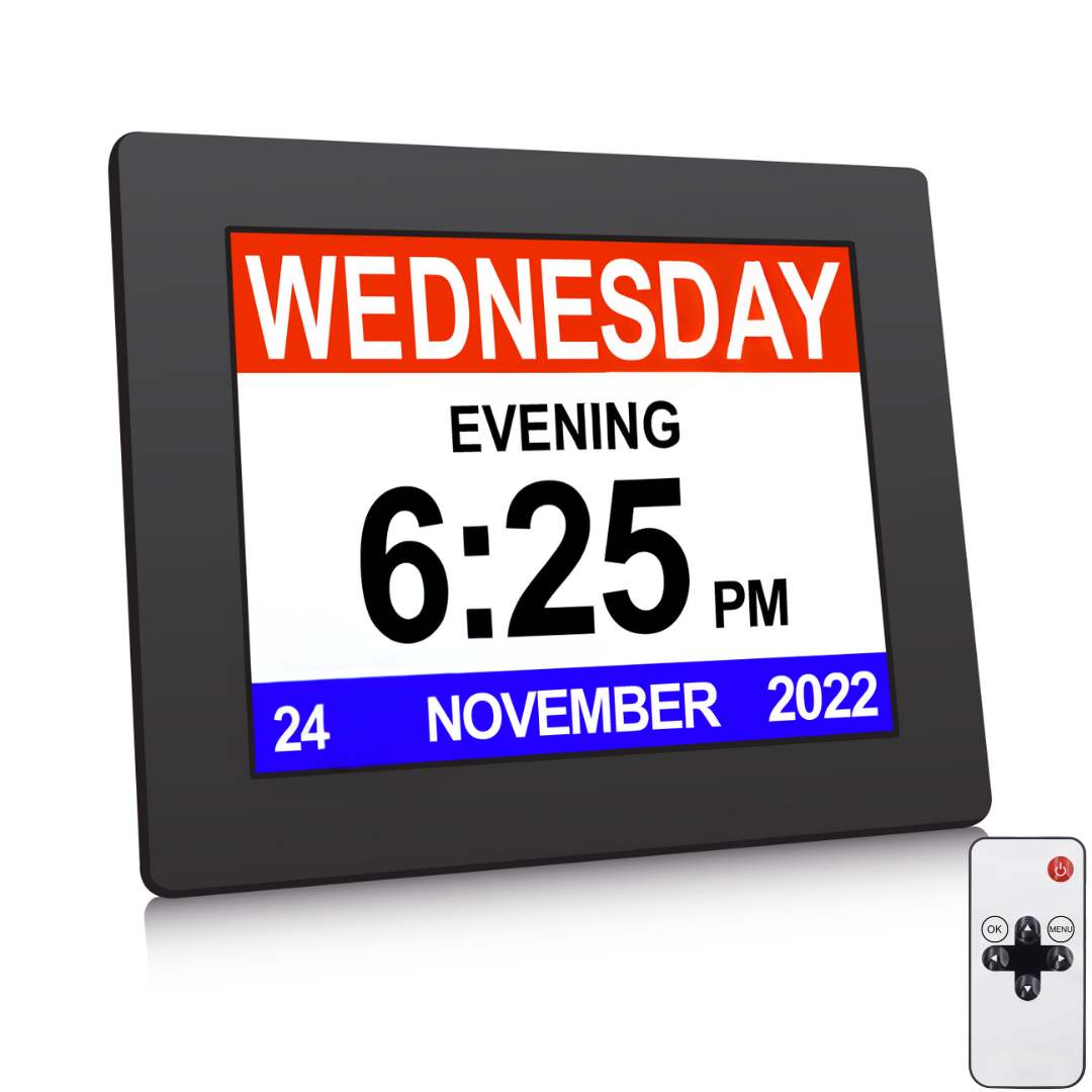 Dementia Clock with voice reminders | Reminder Clock | Senior's Clock ...