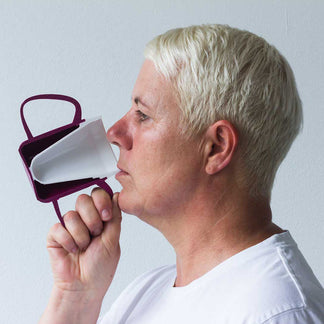 Two-handled mug | Two-handled coffee mug | drink without tipping head ...