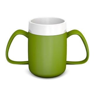 Two-handled mug | Two-handled coffee mug | drink without tipping head ...