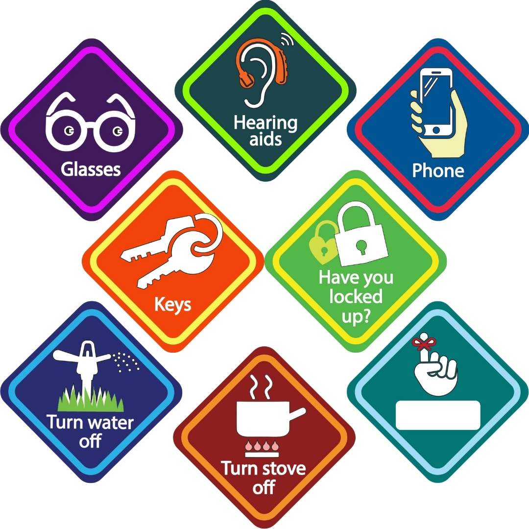 Reminder signs | Bright and friendly visual reminder signs | Reminders ...